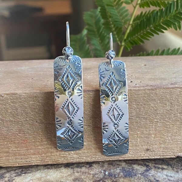Stamped Earrings - Etsy