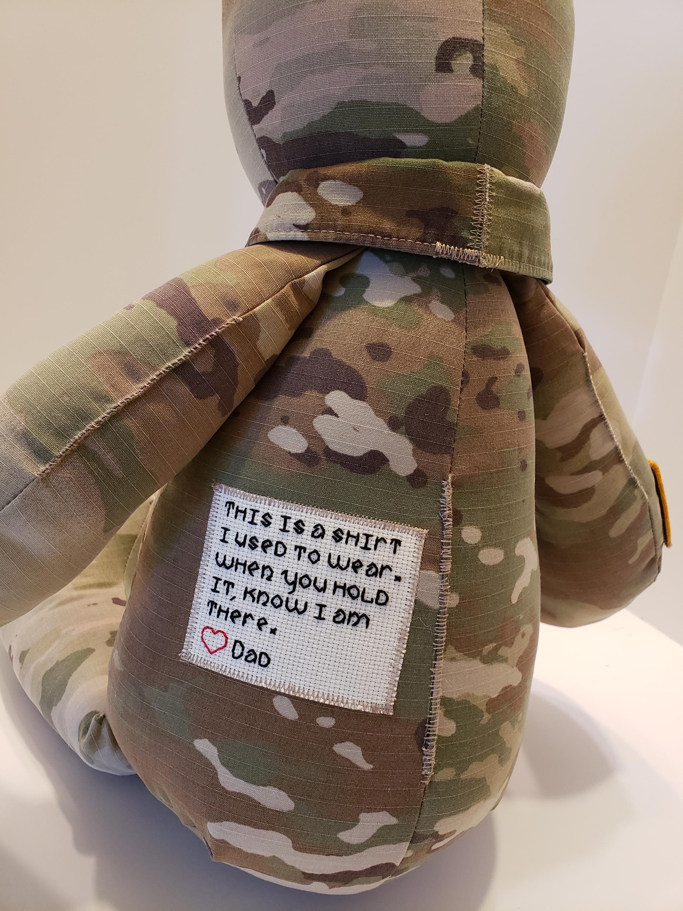 Custom Military Uniform Memory Bear: Handmade Keepsake - Etsy