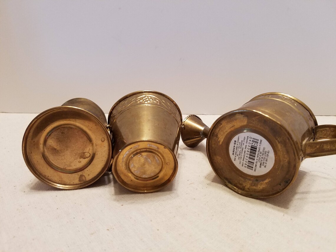 Mini Brass Containers Bucket Watering Can and Pitcher | Etsy