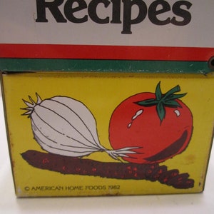 Chef Boyardee Recipe Box 1982 Vintage American Home Foods - Etsy