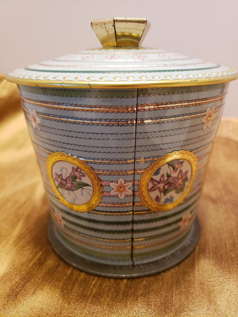 Baret Ware Art Grace Vintage Tin Summer Flower Embossed | Etsy