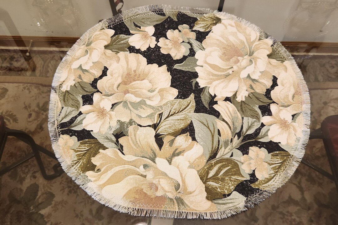 Table Topper - Magnificent Magnolia Floral - Round Topper - Etsy