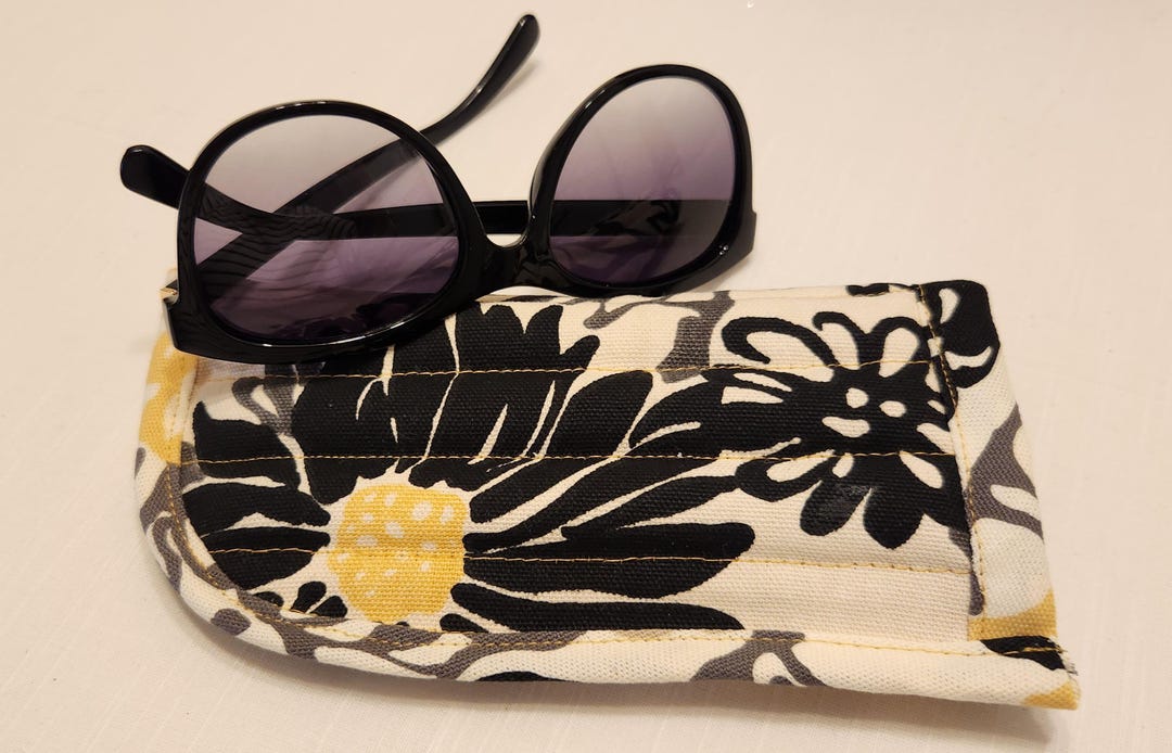 Sunglass/eyeglass Case - Soft Sunglass/eyeglass Case - Quilted Fabric ...