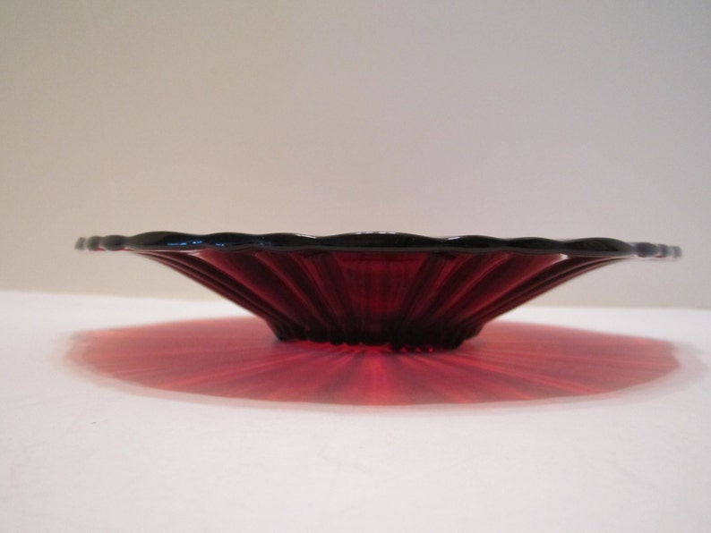 Vintage Royal Ruby Red Glass Bowl Depression Era Glass Old | Etsy