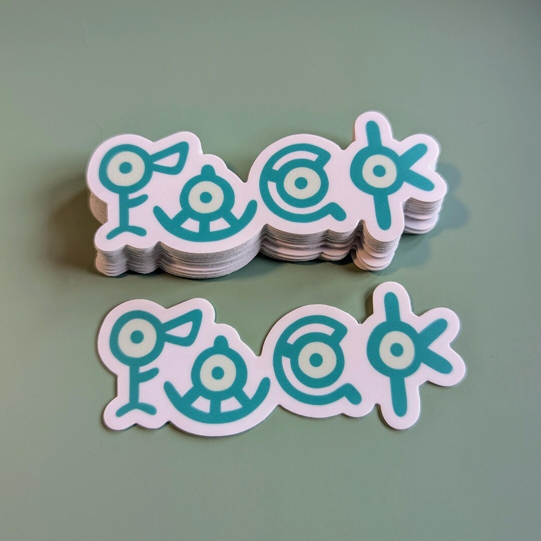 3" Unown Inspired F*CK Matte Vinyl Sticker - Etsy