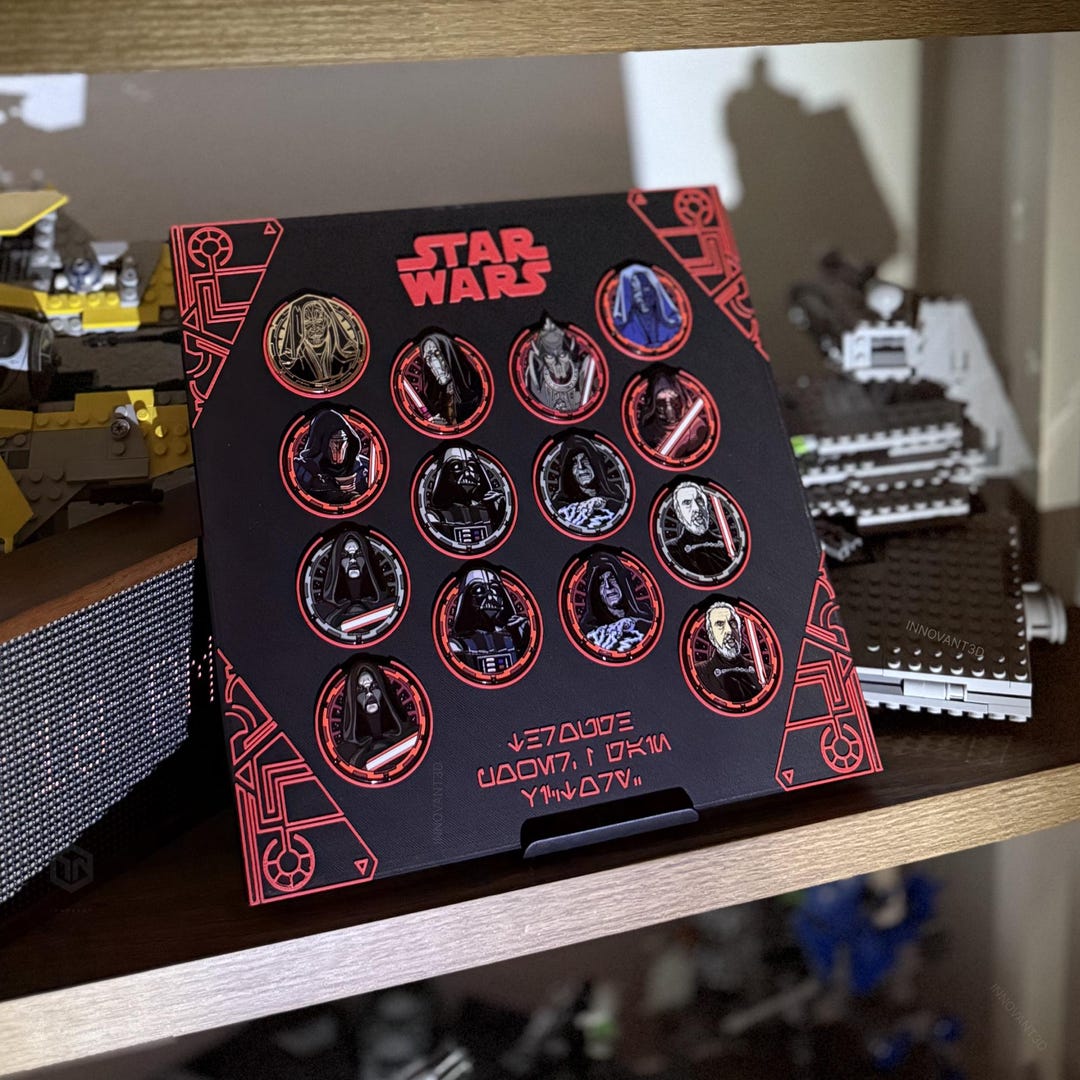 Sith Series Figpin Display - Star Wars Pin Organizer, 3D Printed - Etsy