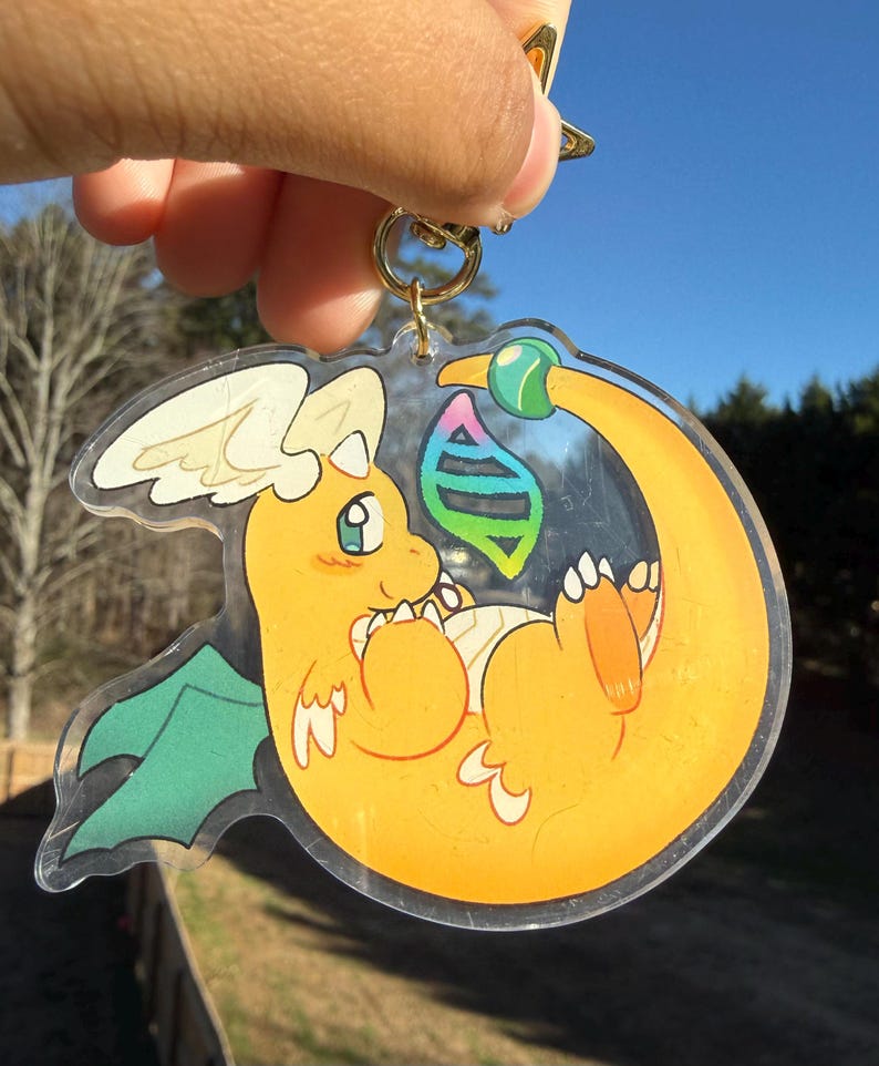 Legends ZA Pokemon Mega Dragonite Acrylic Keychain! - Etsy
