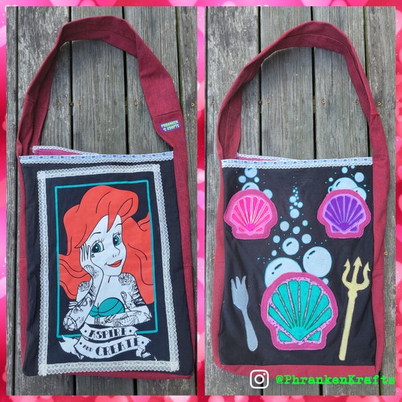 THE LITTLE MERMAID Tattoo Ariel Shell Pocket T-shirt & Denim - Etsy