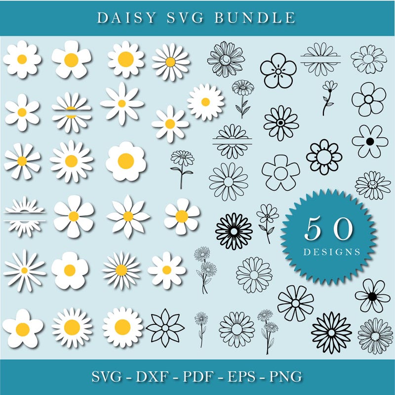 Daisy Svg - Etsy