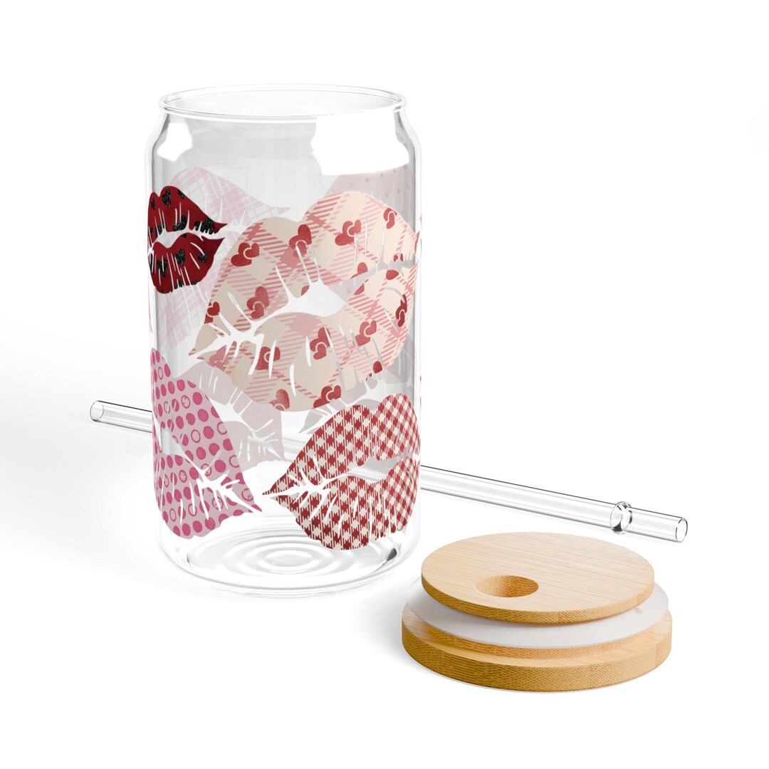 Lips Sipper Glass-stylish Beverage Jar-perfect for Parties-wedding ...