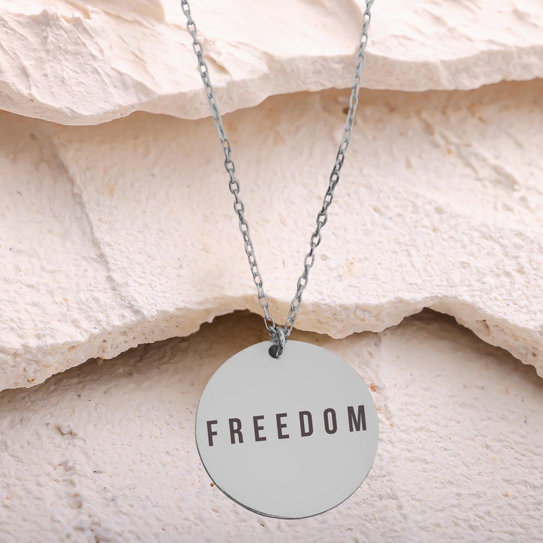 Freedom Charlie Kirk, Freedom Necklace, Freedom Jewelry, Freedom ...