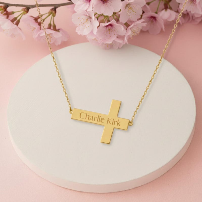 Charlie Kirk's Cross Necklace - Etsy