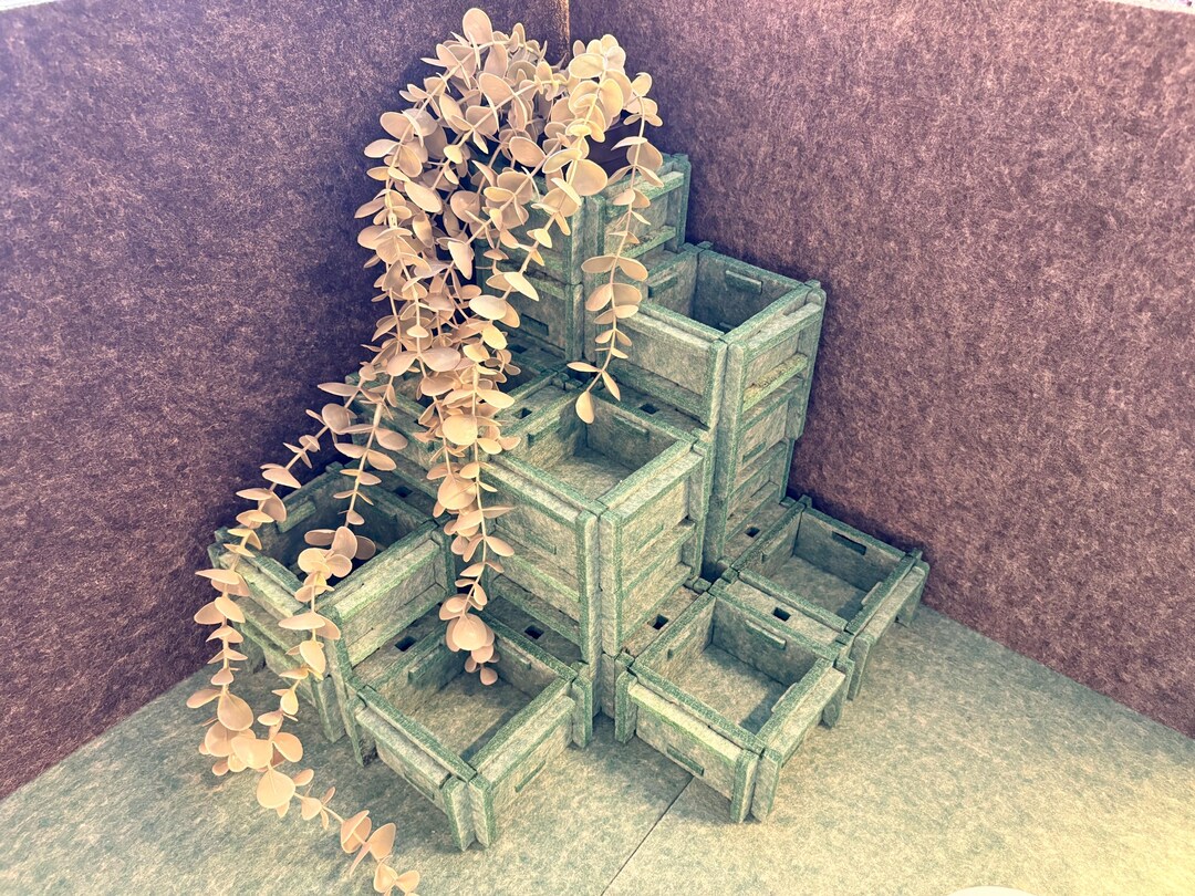 Cubegrove Modular Felt Planter Starter Kit | Handmade Stackable ...