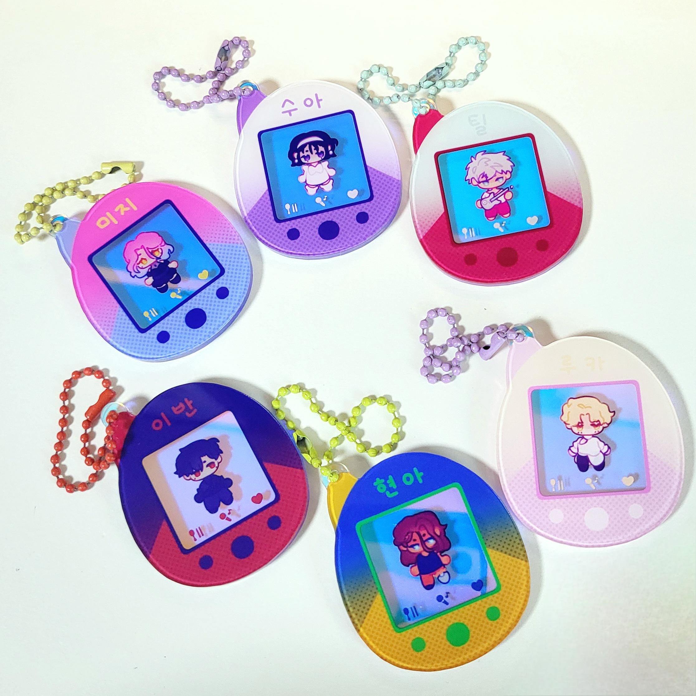 Alien Stage Tamagotchi Rainbow Acrylic Keychains - Etsy