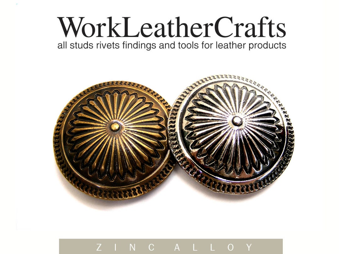 4PCS 37mm Zinc Alloy Conchos Vintage Rays Pattern - Etsy