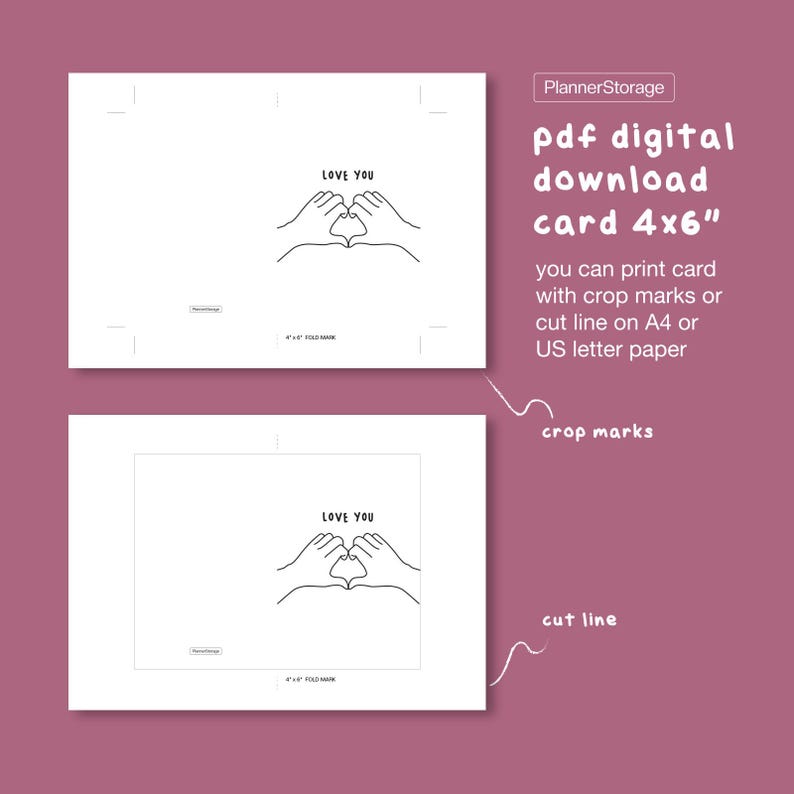 I Love You K-pop Idol Heart Hand Sign Language With Printable Card for ...