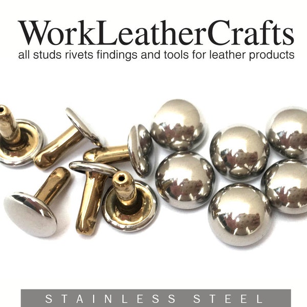 Stainless Steel Double Cap Rivets - Etsy
