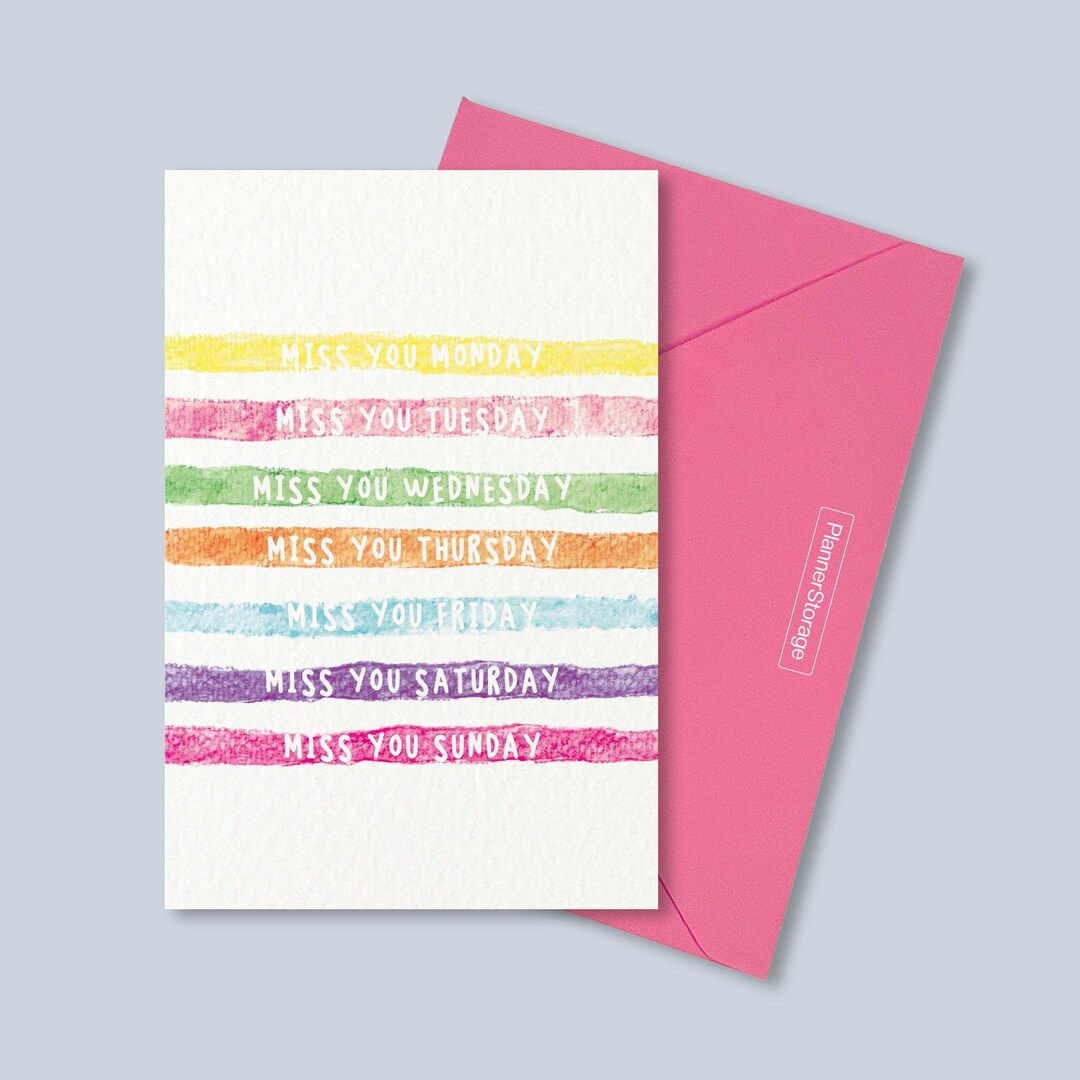 Miss You Everyday Printable Card, Miss My Friend Card, Think of You ...