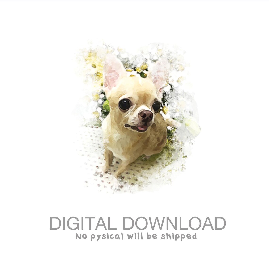 Printable Forget Me Not Dog Miss You Card, Greeting Card, Love Card ...