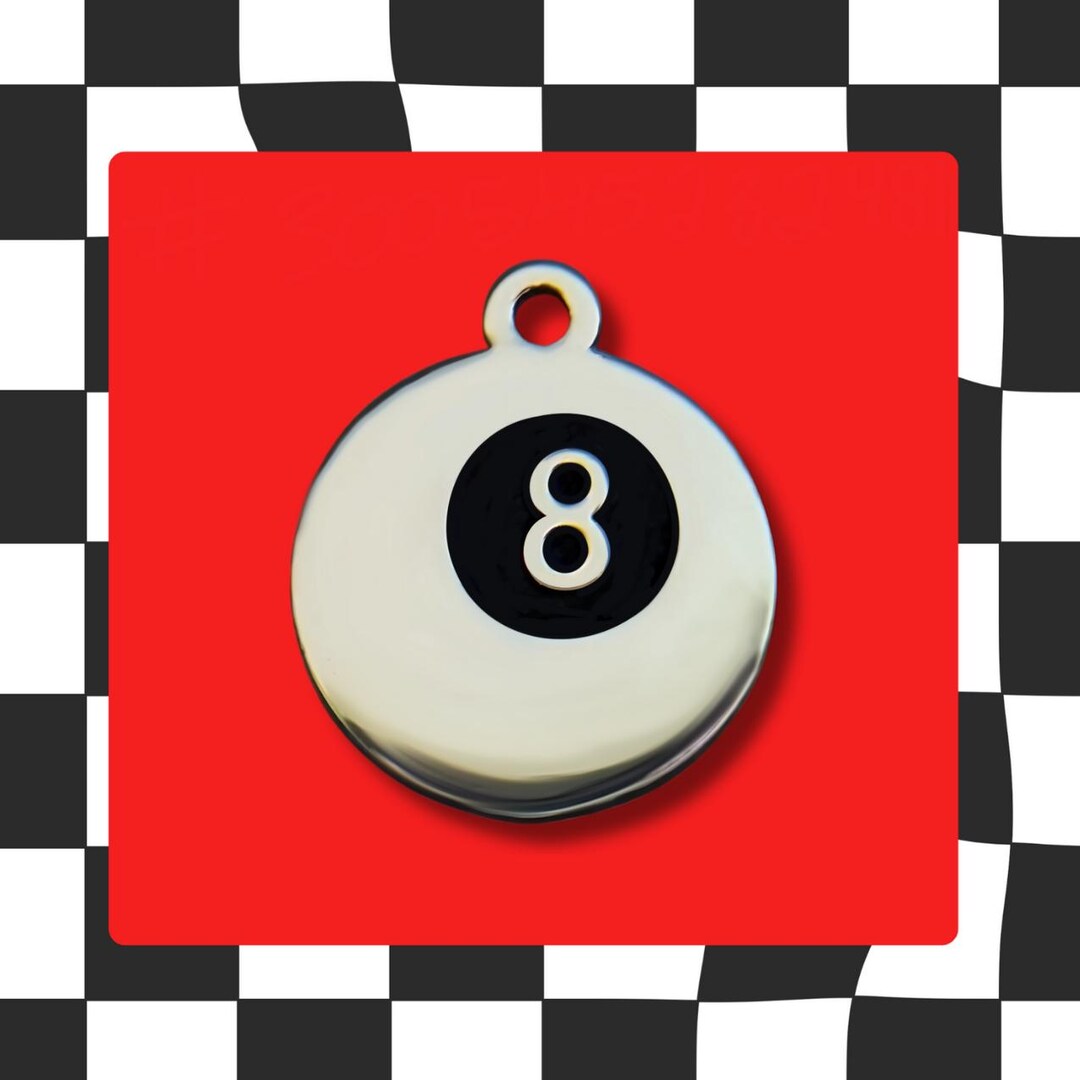 8 Ball Charm - Etsy