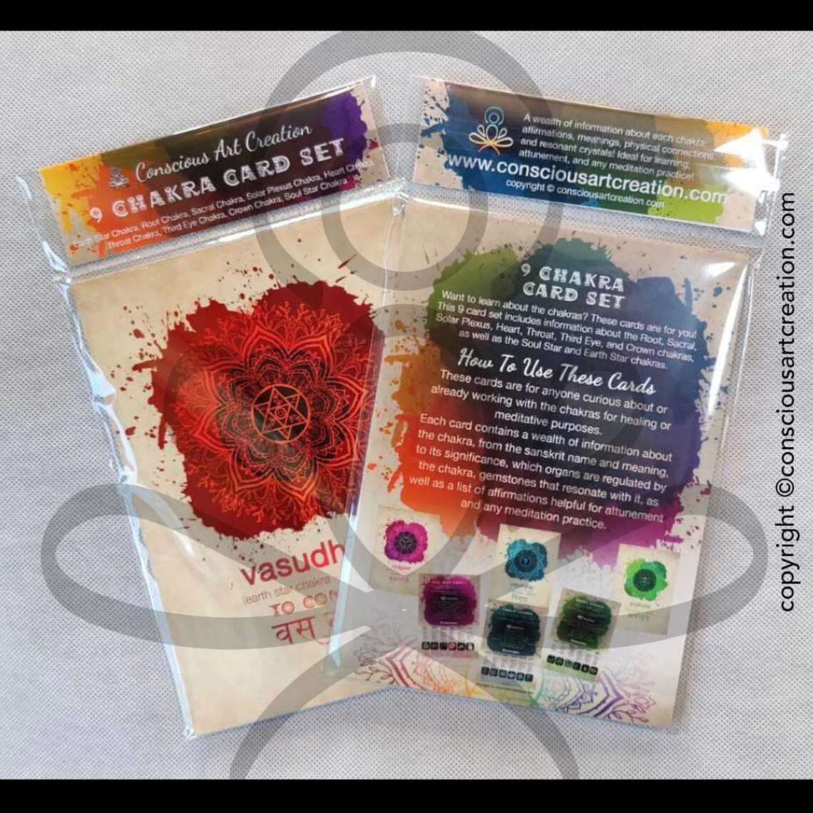 9 Chakra Card Set - Helpful Information About Chakras Including the ...