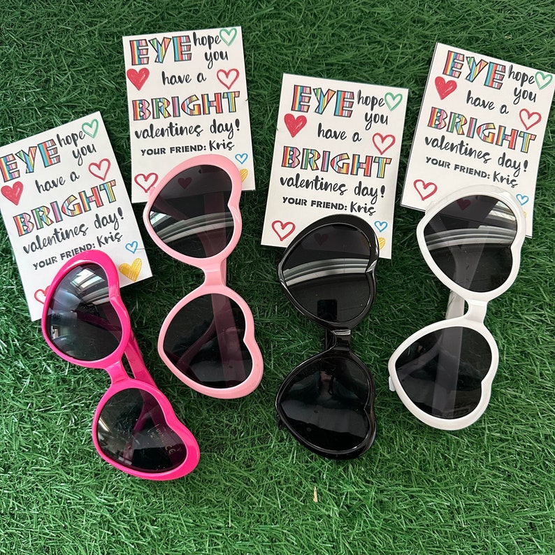 Eye Hope You Have a Bright Valentines Day Cards Party Favors - Glasses ...
