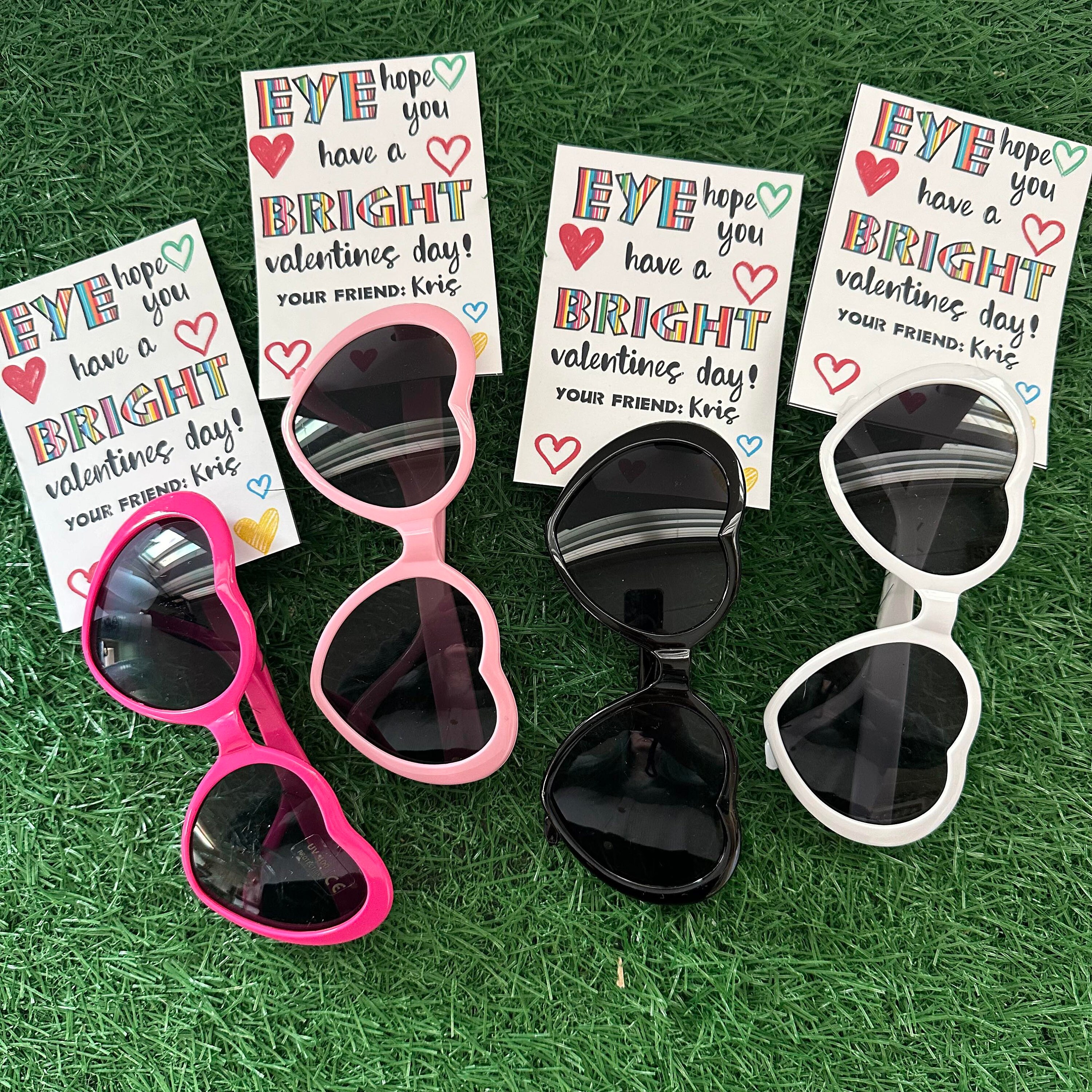 Eye Hope You Have a Bright Valentines Day Cards Party Favors - Glasses ...
