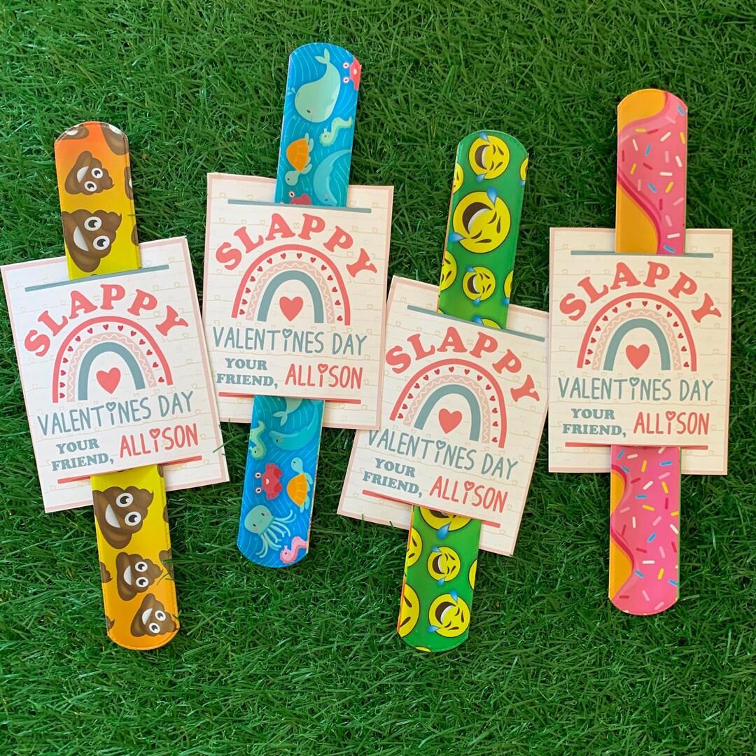 Valentines Slap Bracelet Valentines. Have a Slappy Valentines Day! Kids ...