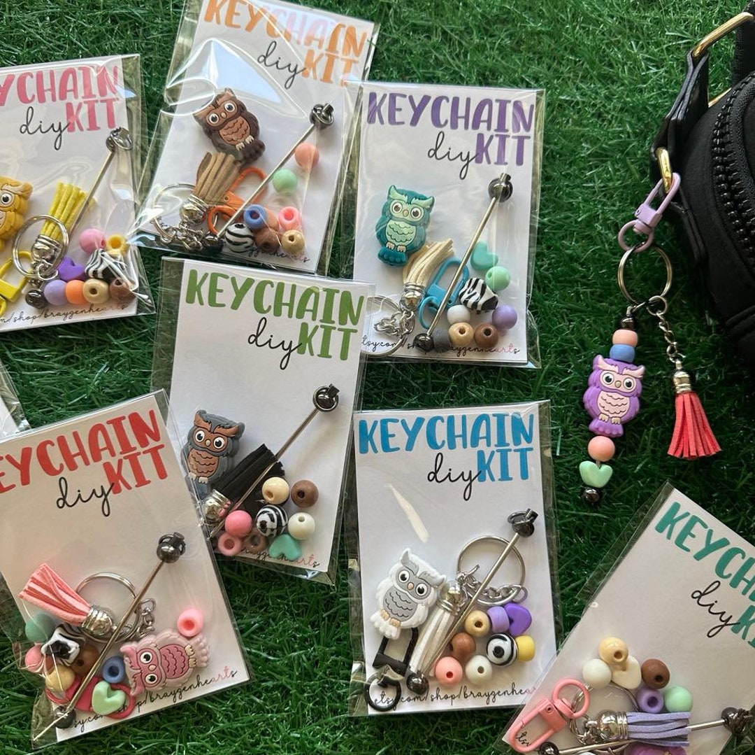 Silicone Owl Keychain Kit - DIY Jewelry Party - Easy DIY Keychain Kit ...