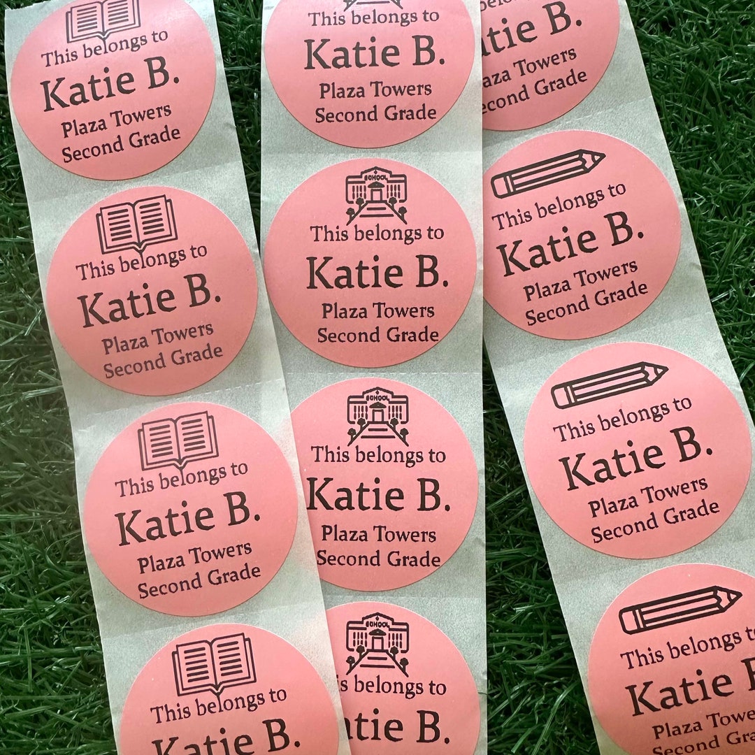 Custom Labels for Back to School Belongings. Teacher Labels, Teacher ...