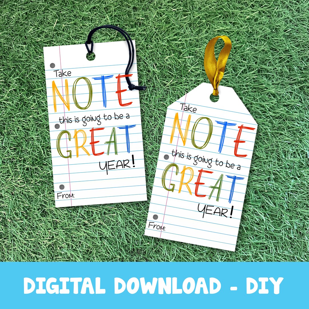 DIY Printable Back to School Gift Tags - Tags for BTS Gift for Teachers ...