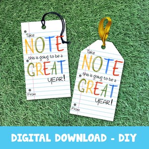 DIY Printable Back to School Gift Tags - Tags for BTS Gift for Teachers ...