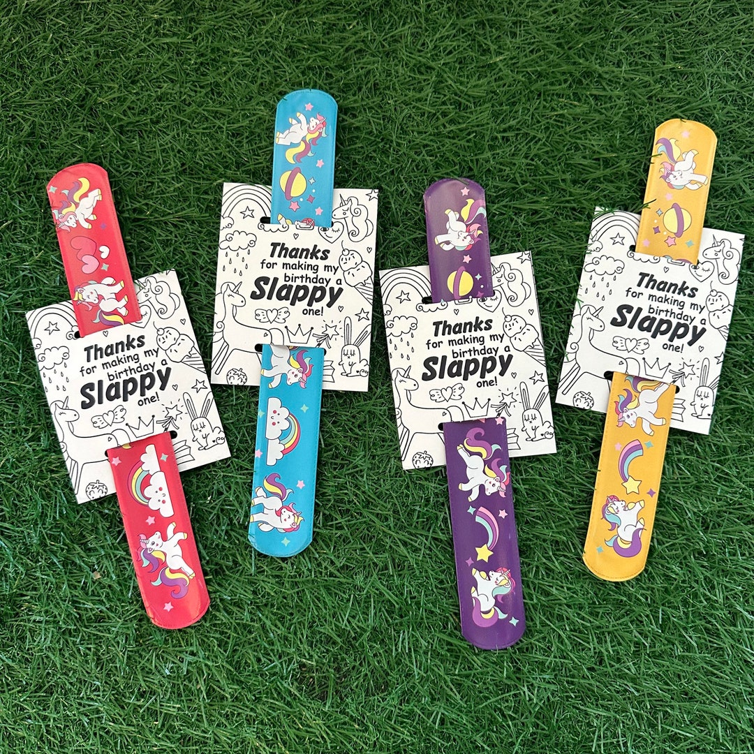 Unicorn Birthday Slappy Bracelets for Party Favors for Girls - Etsy