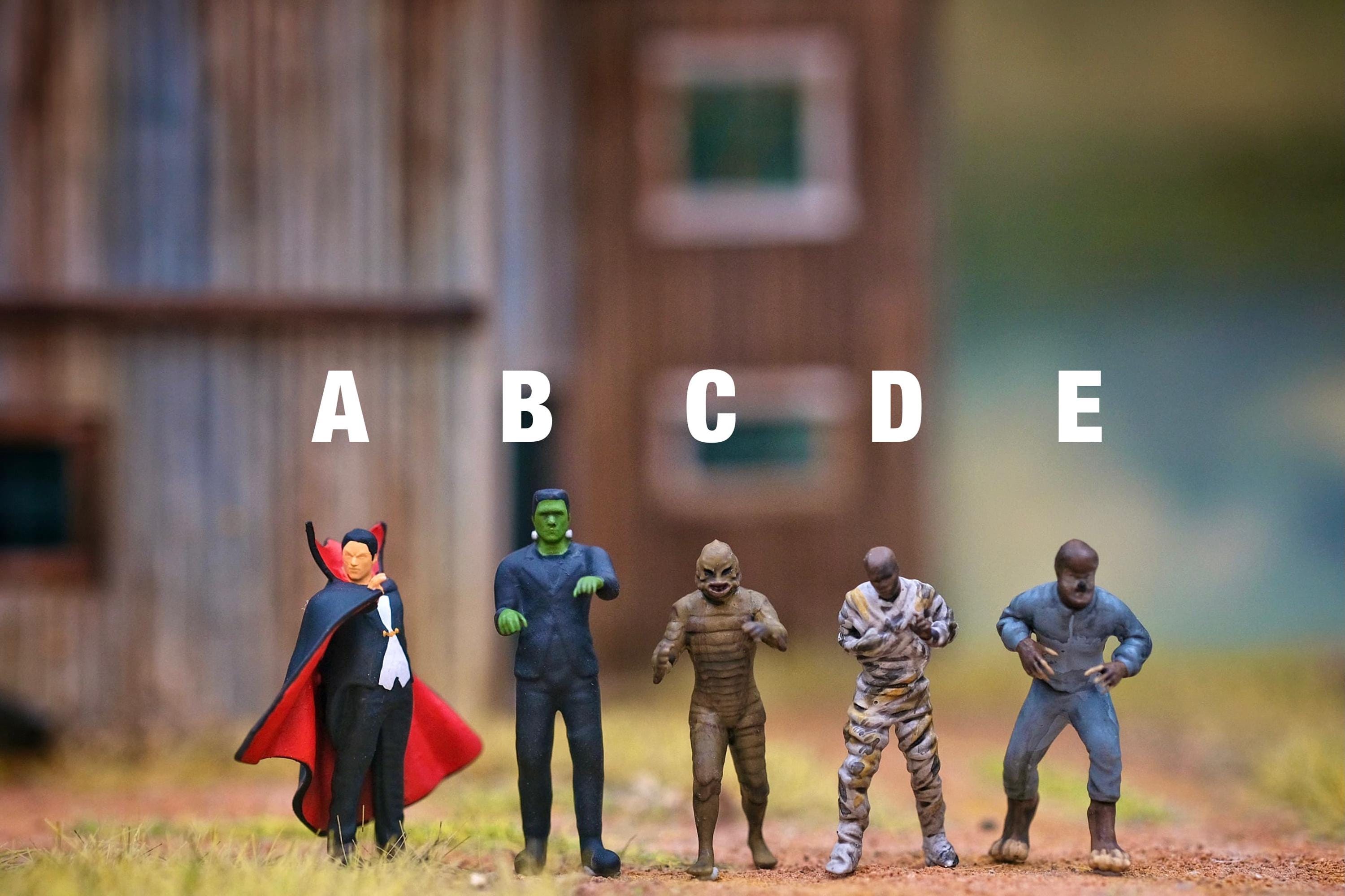 Miniatur Figure Classic Horror Movie Scale 1/64 or 1/87 for Diorama or ...