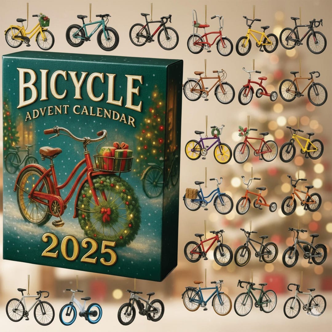 Bicycle Advent Calendar 2025 Christmas: 24 Assorted Mini Bicycle ...