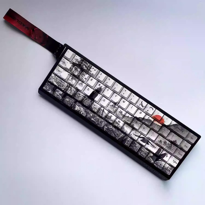 Vagabond Samurai Themed Artisan Keycaps Set for Mechanical Keyboard ...