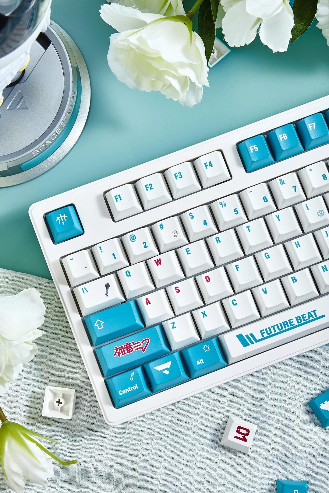Hatsune Miku Japanese Style PBT OEM Keycap Set for Mechanical Keyboard ...