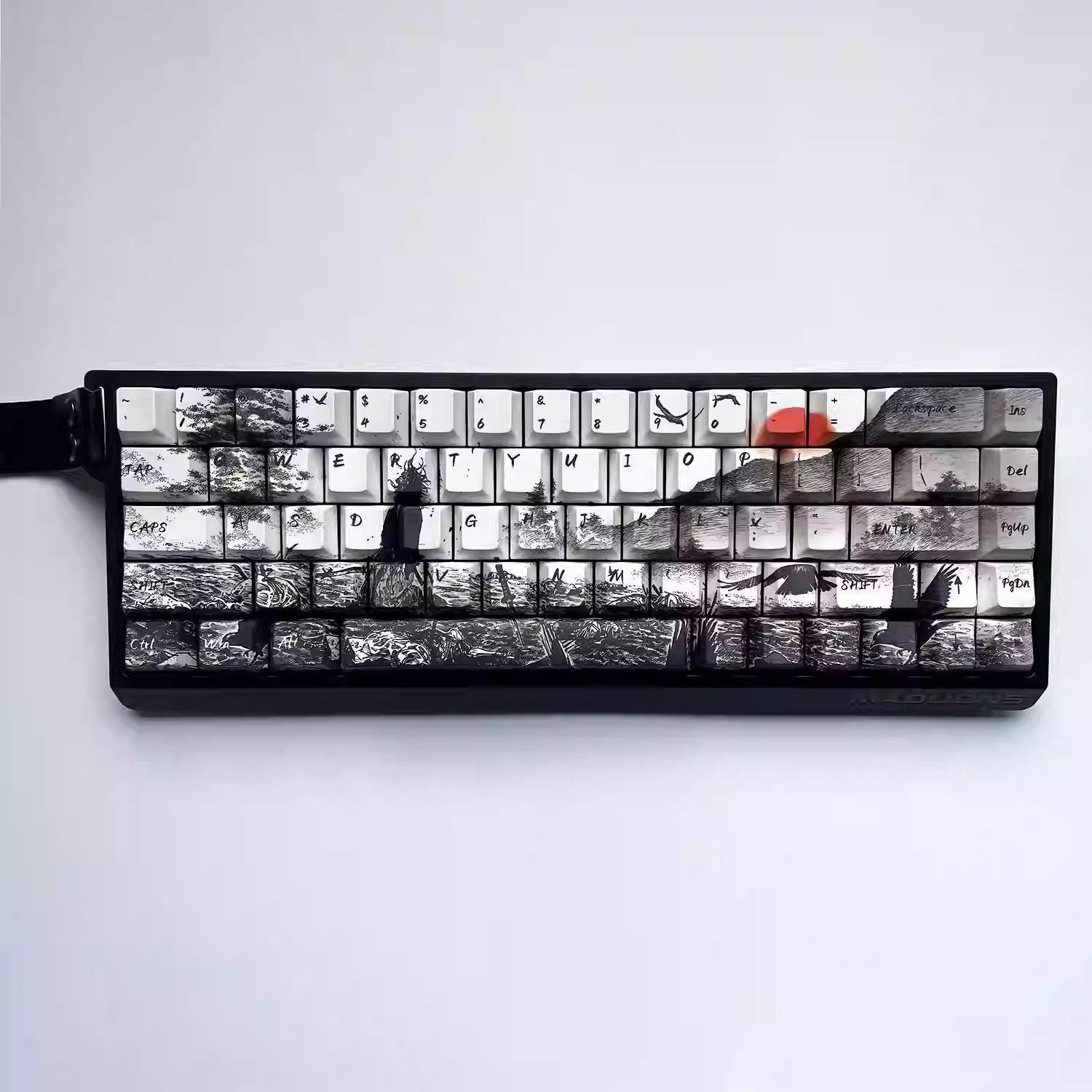 Vagabond Samurai Themed Artisan Keycaps Set for Mechanical Keyboard ...