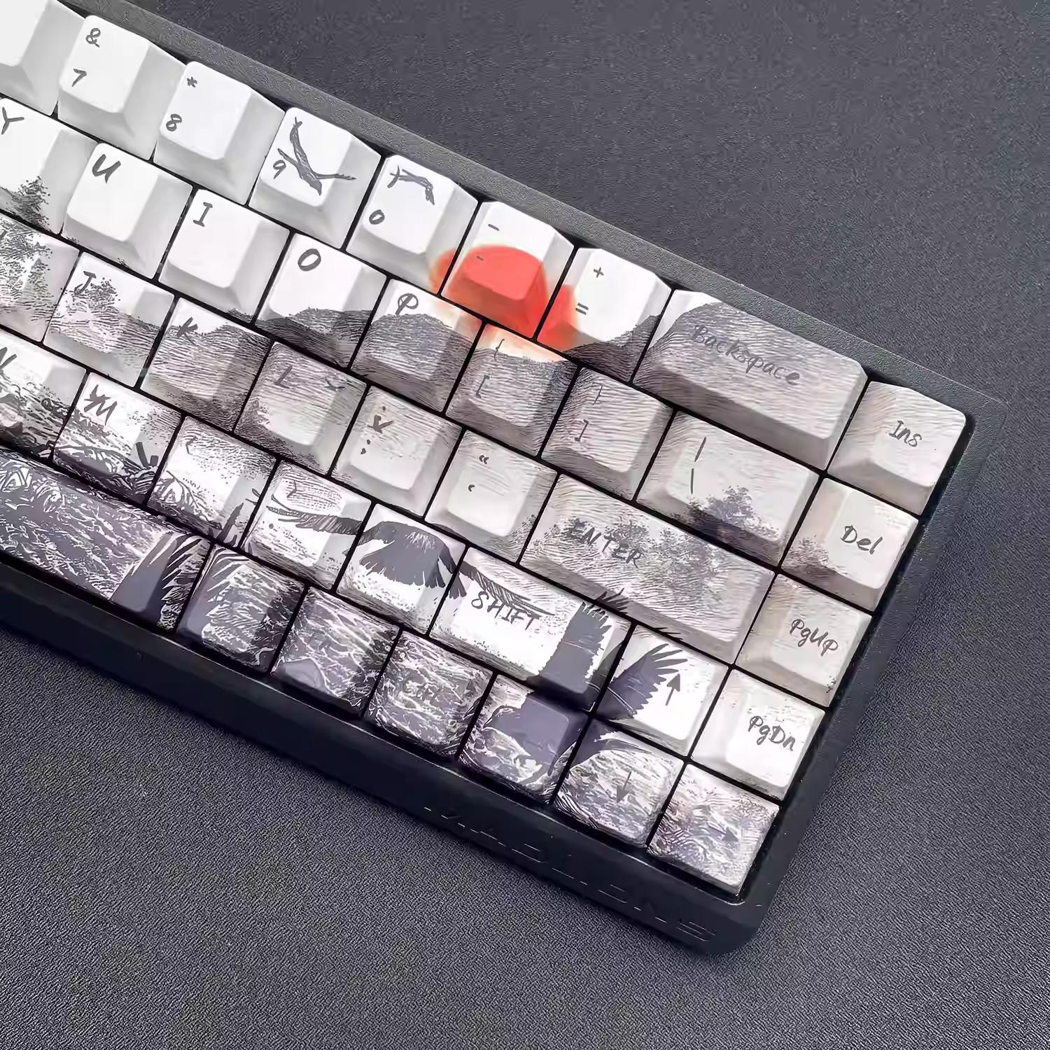 Vagabond Samurai Themed Artisan Keycaps Set for Mechanical Keyboard ...