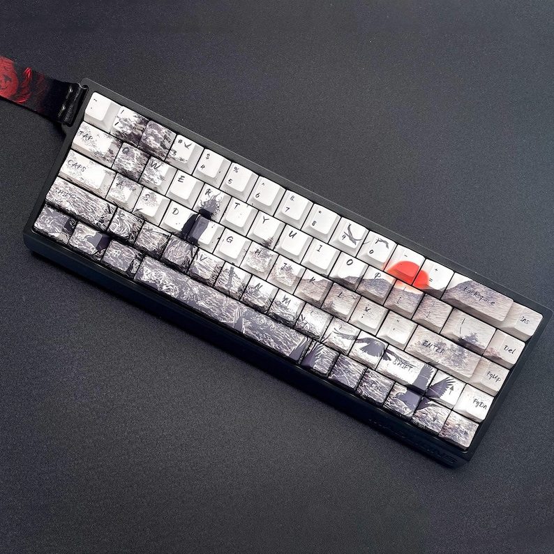 Vagabond Samurai Themed Artisan Keycaps Set for Mechanical Keyboard ...