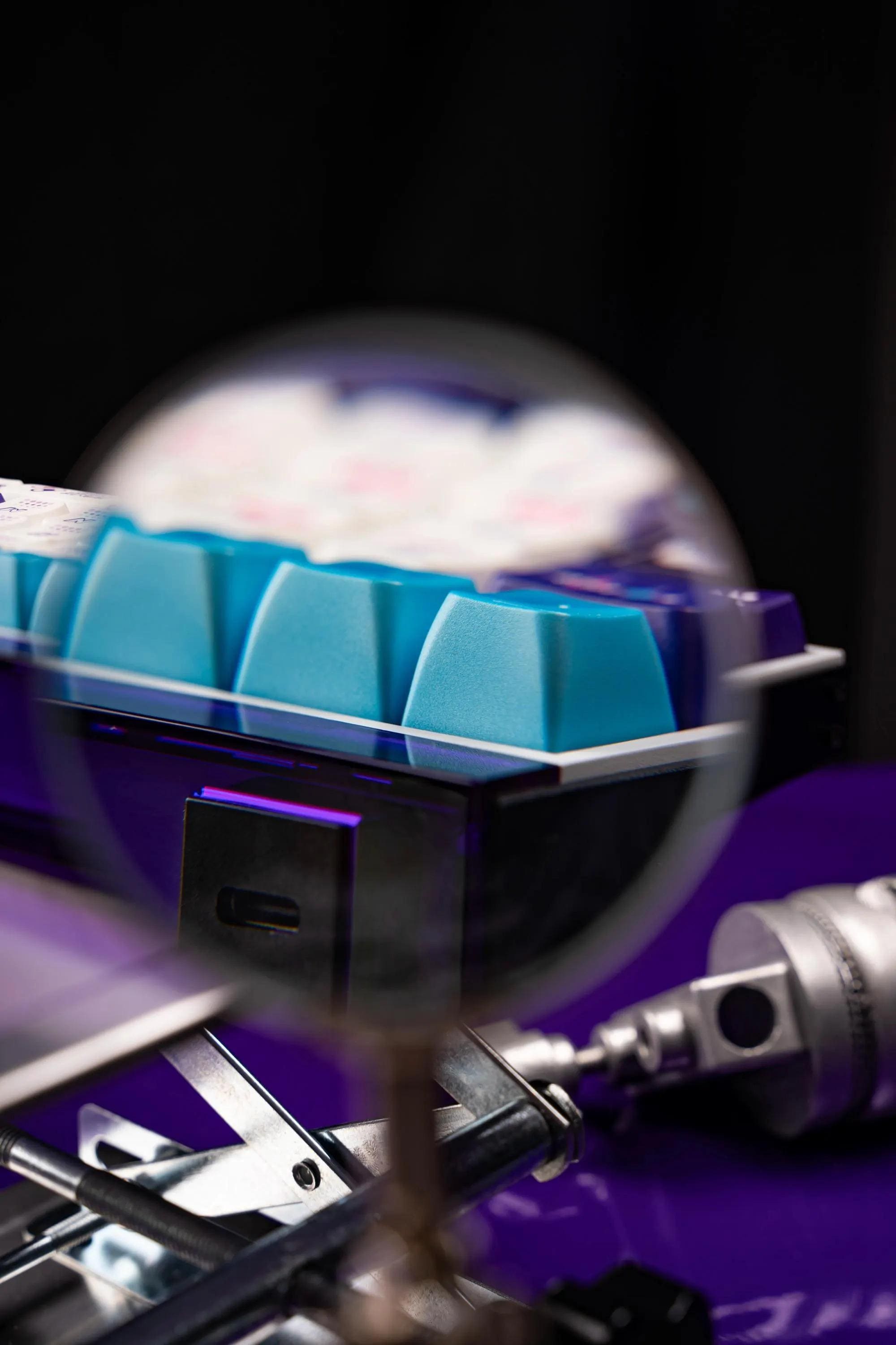 Purple Cool Gaming Theme PBT ISO Keycap Set for Mechanical Keyboard ...
