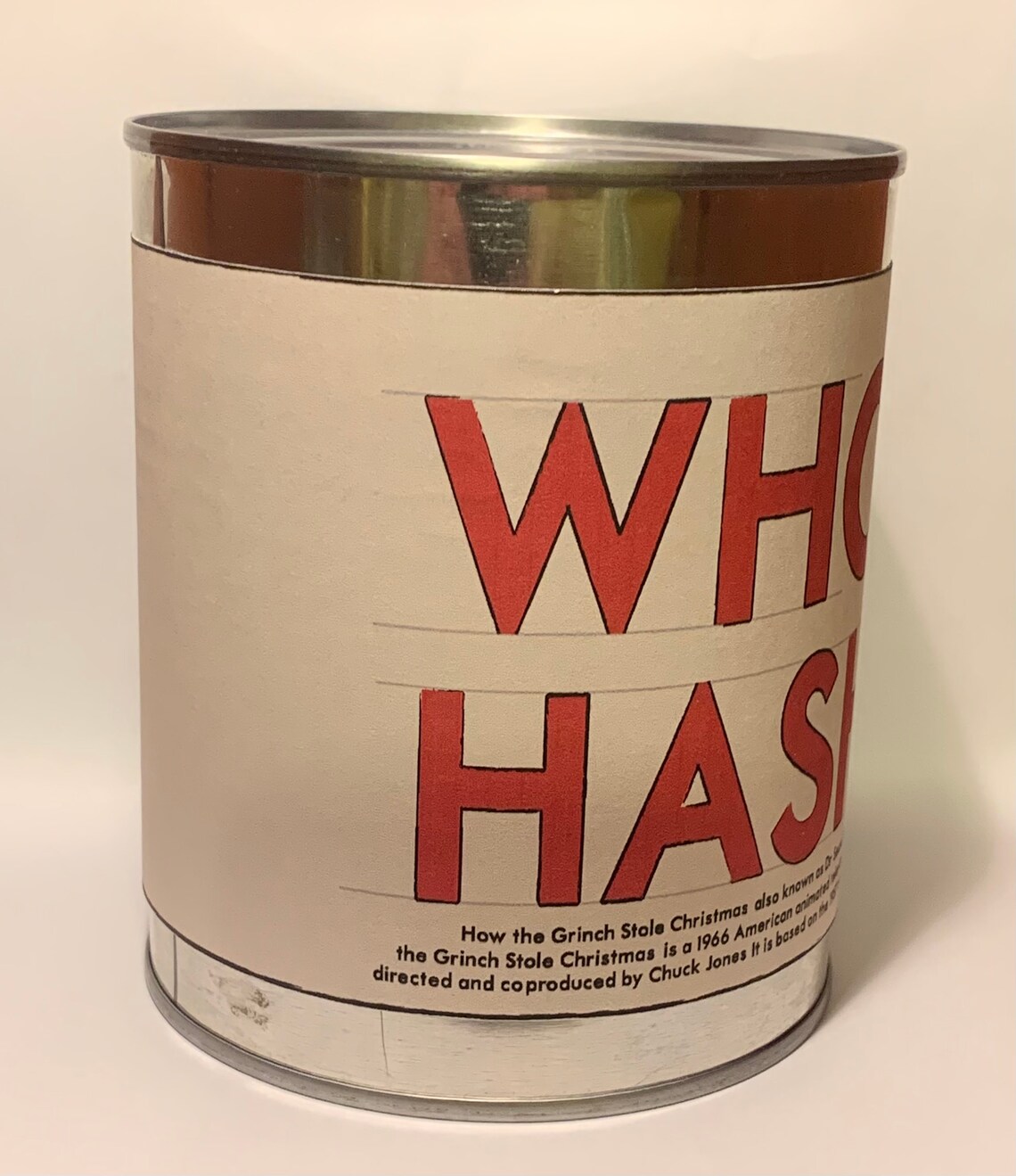 NEW : the Grinch Original Cartoon WHO HASH Can With Print - Etsy Ireland