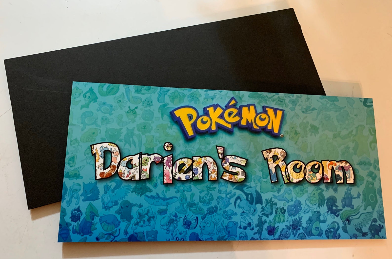 Pokémon Inspired Foam Core Door Sign | Etsy