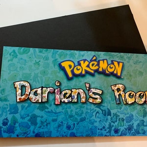 Pokémon Inspired Foam Core Door Sign - Etsy