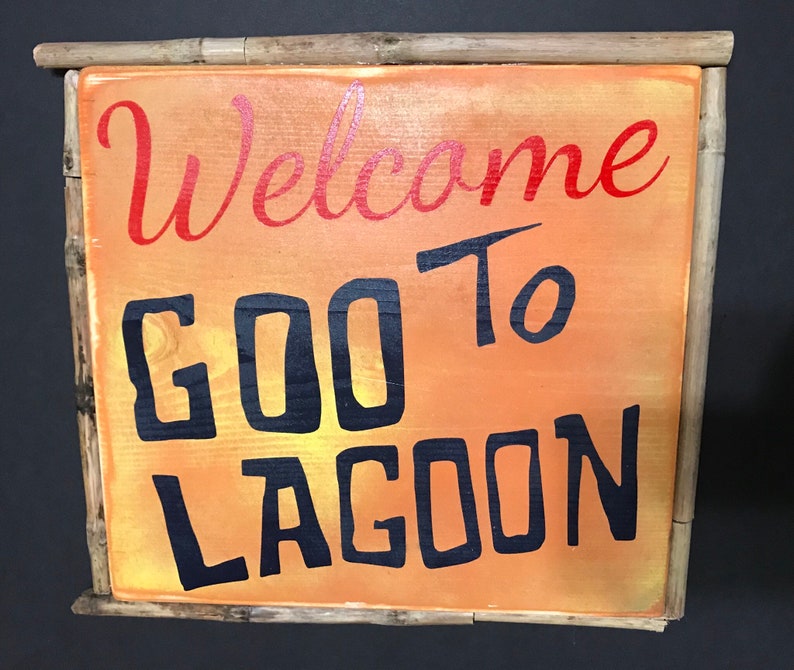 Spongebob Squarepants Goo lagoon wooden sign | Etsy