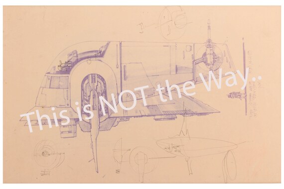 Vintage Slave 1 Blueprint Print / Poster 11 X 17 Digital | Etsy