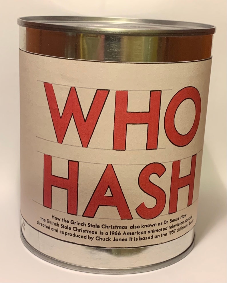 NEW : the Grinch Original Cartoon WHO HASH Can With Print - Etsy Ireland