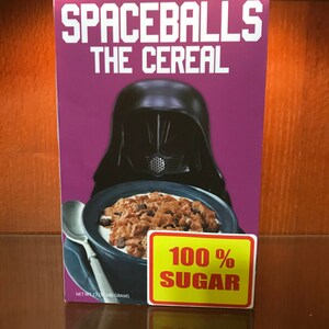 Spaceballs THE CEREAL box full sized replica from Mel Brooks | Etsy