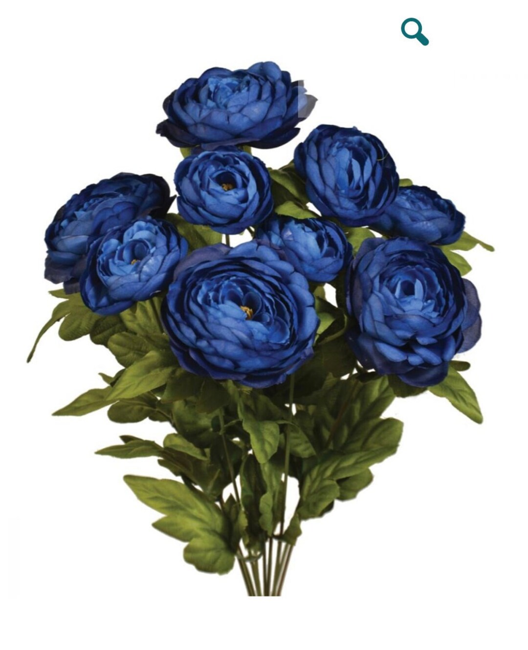 Navy Artificial Flowers for Home Decor, Dark Blue Fake Flowers for DIY ...