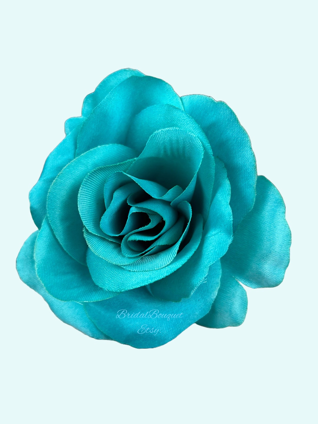 12 Aqua Roses, Artificial Aqua Roses, 12 Aqua Roses Bunch, 12 Open Aqua ...